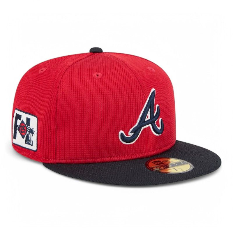 Atlanta Braves Red and Navy 2025 Spring Training Patch New Era 59FIFTY ...