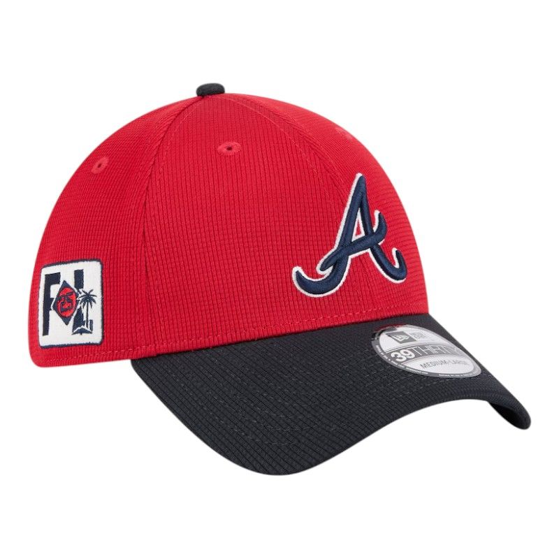 Atlanta Braves Red and Navy 2025 Spring Training Patch New Era 39THIRTY ...
