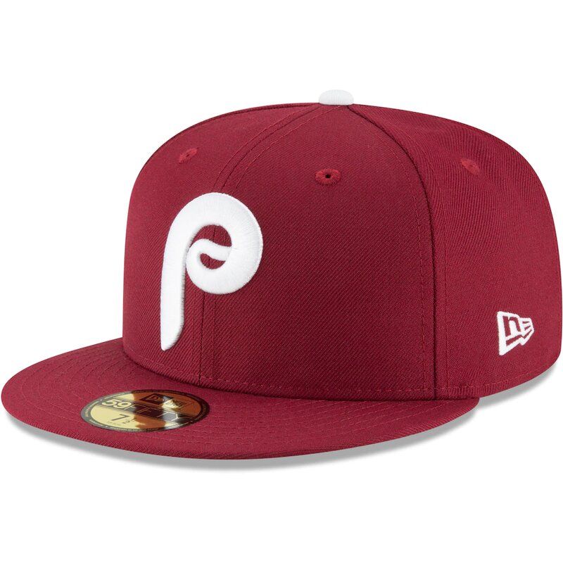 Philadelphia Phillies New Era Maroon 1970 Cooperstown Collection Wool ...