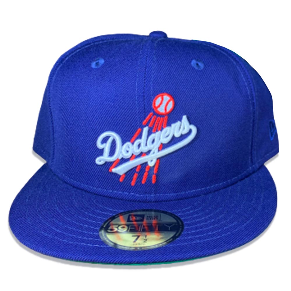 Los Angeles Dodgers Royal Blue Script Fly Ball Logo 59FIFTY Fitted Hat