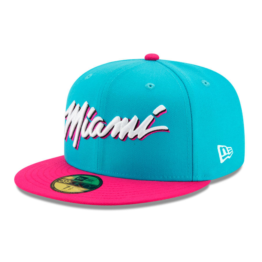 Miami Heat Miami Vice Colorway Pink UV 59FIFTY Fitted Hat