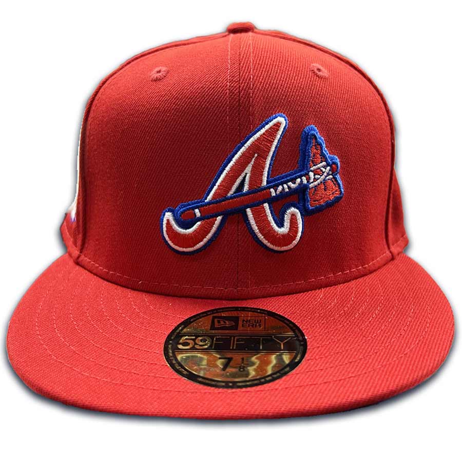 Atlanta Braves Red 2021 World Series Royal UV 59FIFTY Fitted Hat