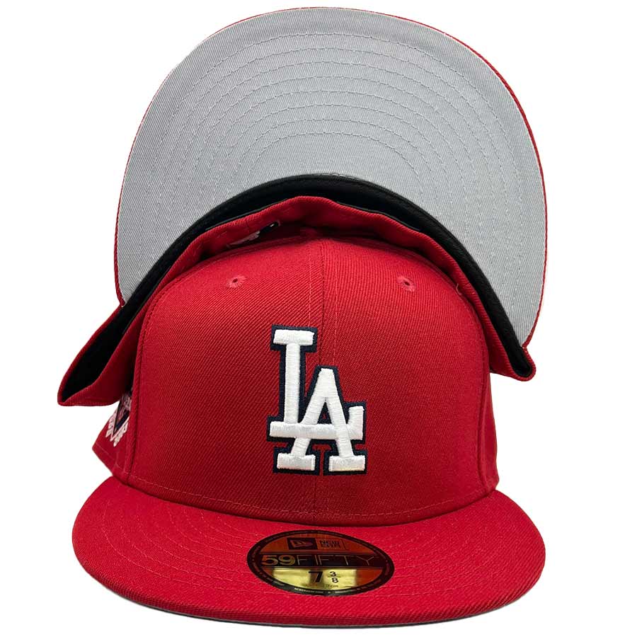 Los Angeles Dodgers Red Hot 50th Anniversary Patch Gray UV 59FIFTY ...