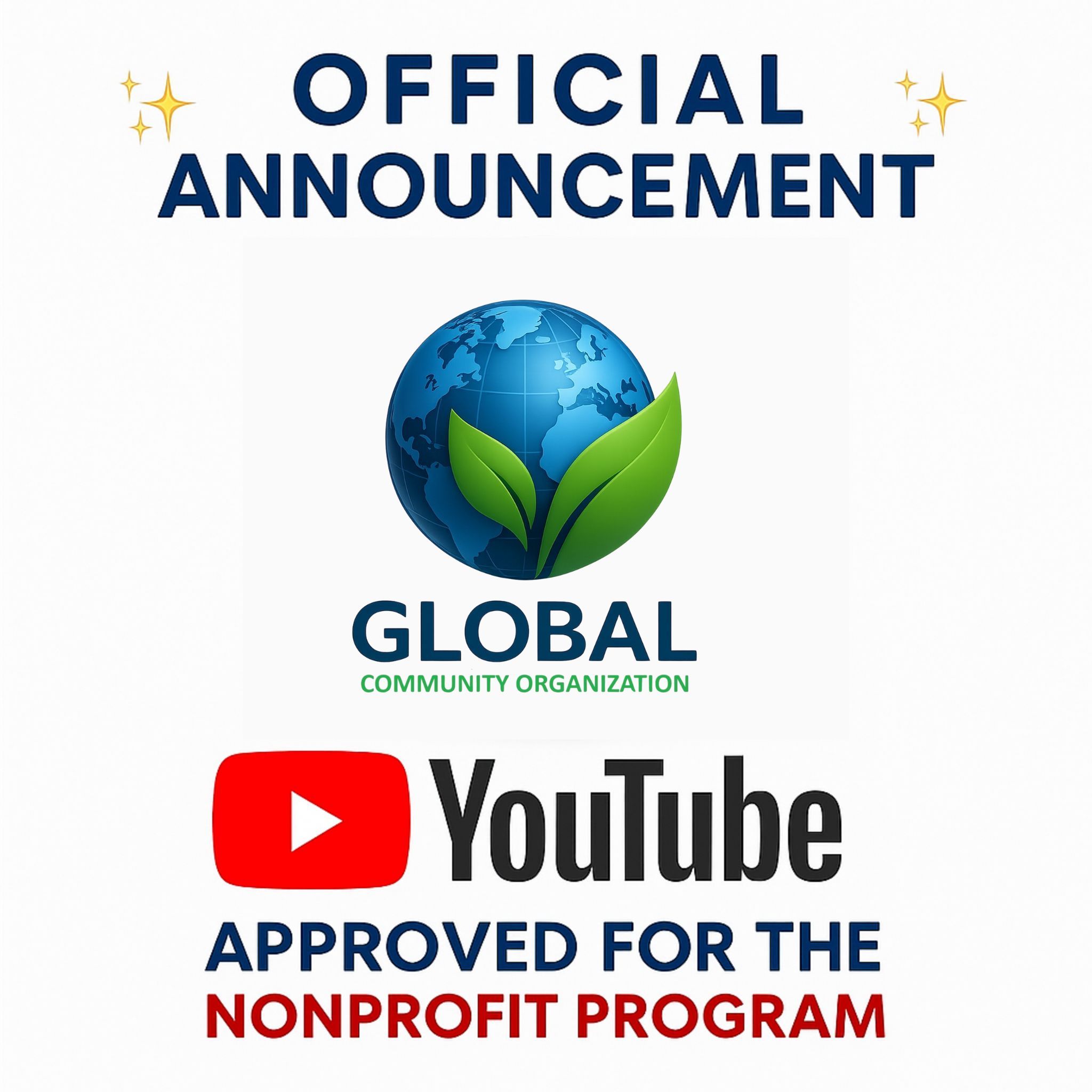 Global Community Organization has been officially approved for the ...