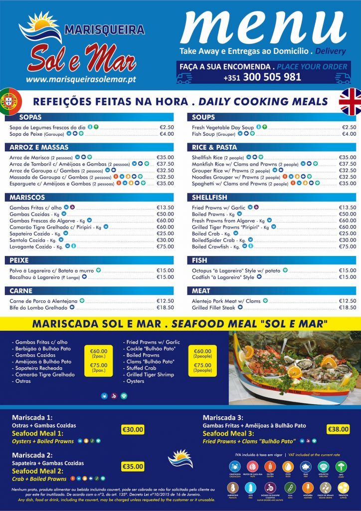 Marisqueira Sol e Mar | Peixe e Marisco Fresco - Quarteira, Algarve