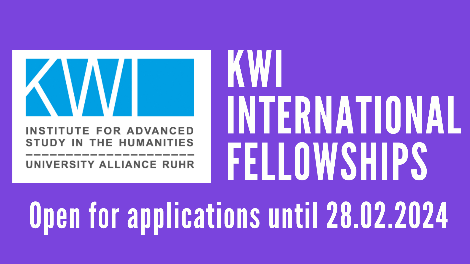 Call for Applications: KWI International Fellowships ...