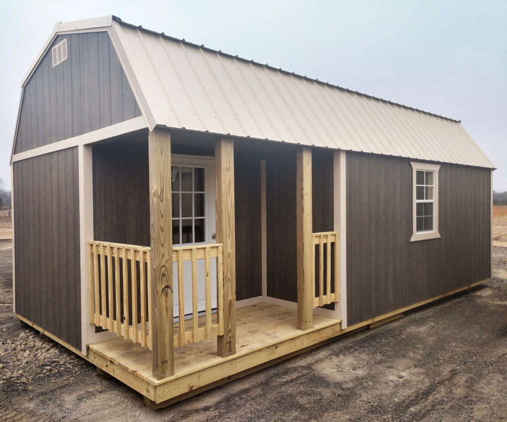 Side Lofted Porch Cabins Serving Oklahoma & Arkansas