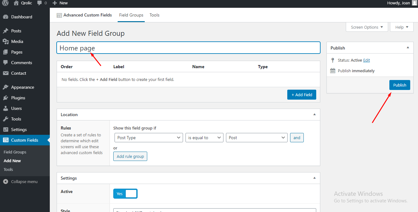 What is ACF and How to implement it in your WordPress site? - Qrolic Technologies