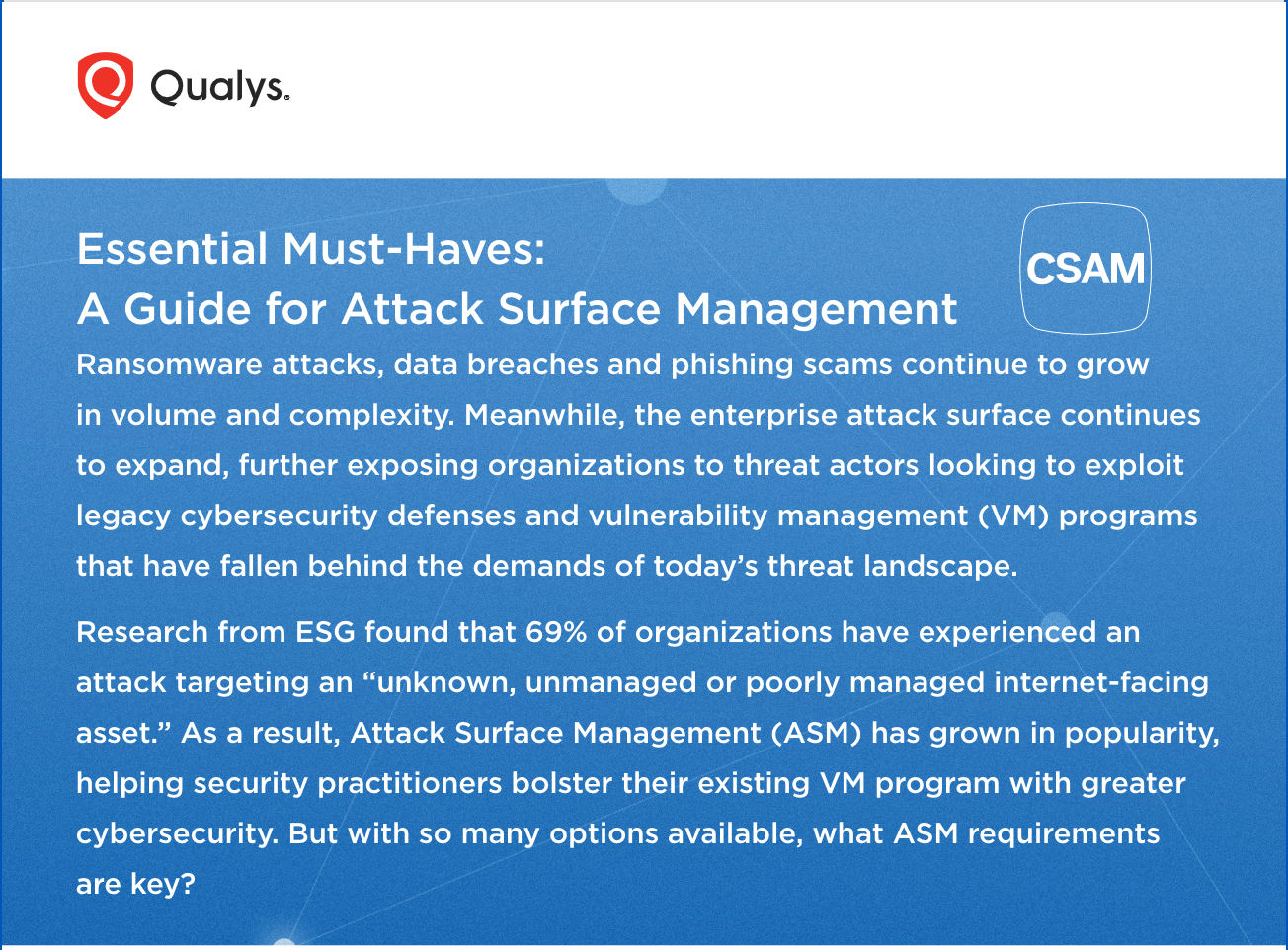 Qualys Guide for Attack Surface Management | Qualys, Inc.