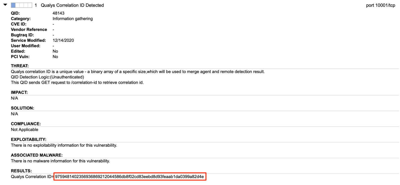 Unified Vulnerability View of Unauthenticated and Agent Scans | Qualys ...