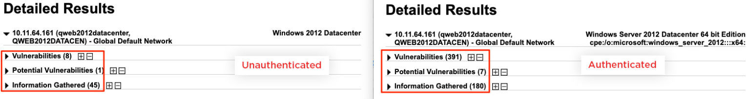 Unified Vulnerability View of Unauthenticated and Agent Scans | Qualys ...