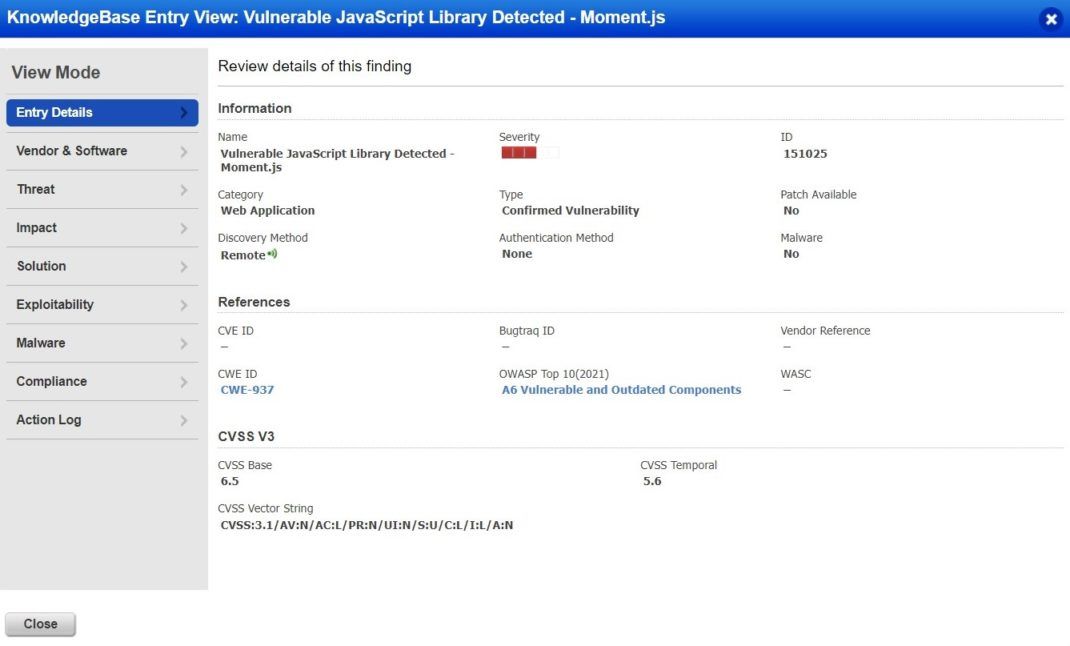 Detection Of Vulnerabilities In Javascript Libraries Qualys Security Blog