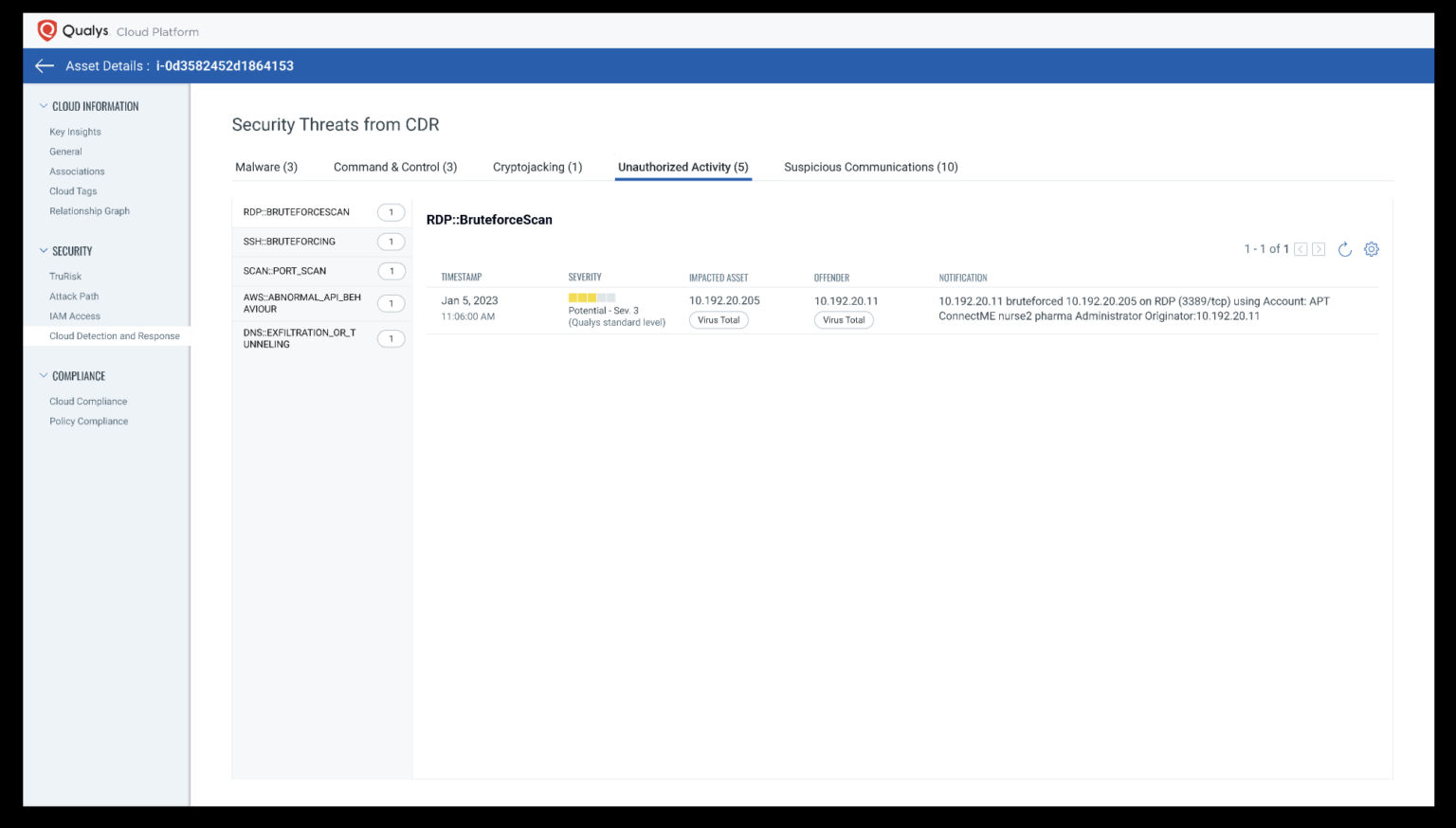 Real-Time Defense of Multi-Cloud Environments From Malicious Attacks and Threats | Qualys