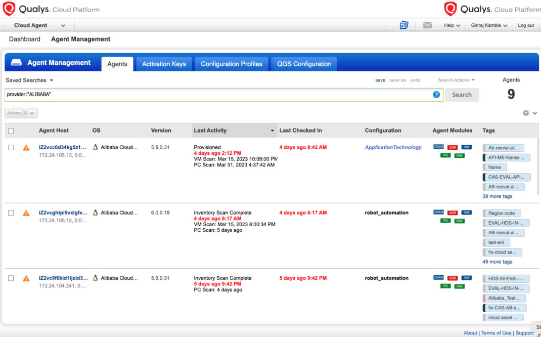 Qualys Security Solutions Now Support Alibaba Cloud | Qualys Security Blog