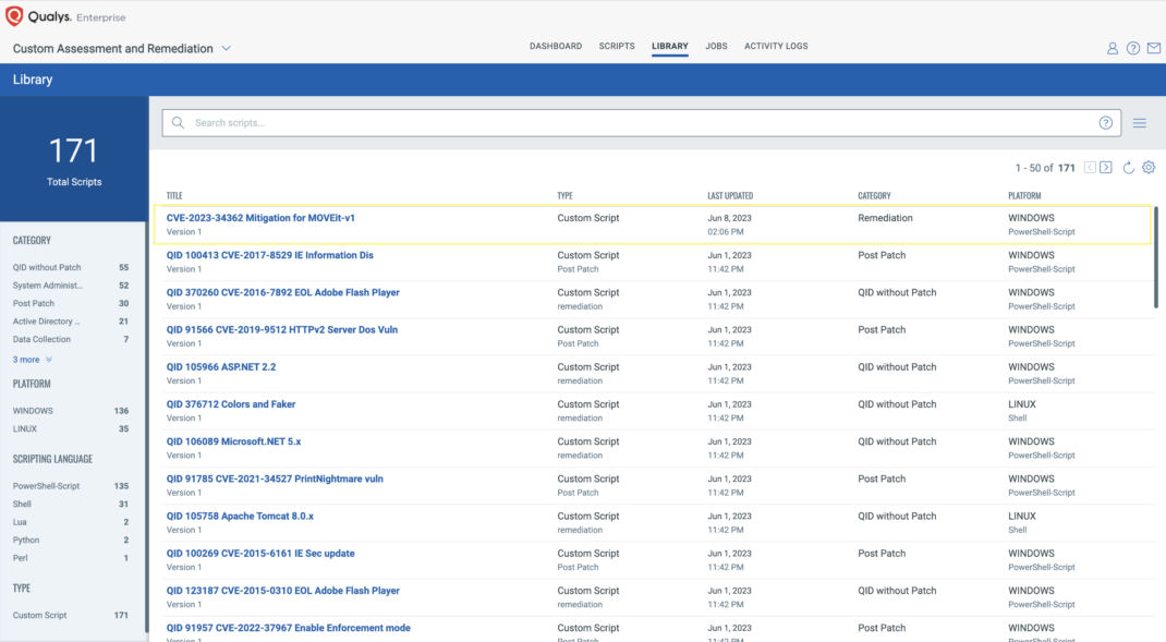 Progress MOVEit Transfer Vulnerability Being Actively Exploited | Qualys