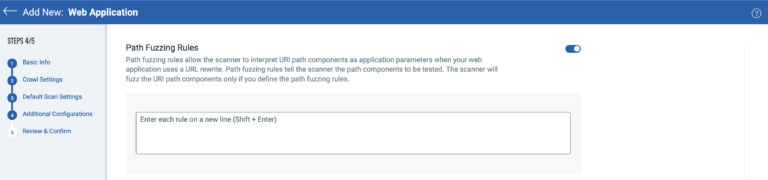 Building an AppSec Program with Qualys WAS - Additional Configurations and Review & Confirm ...