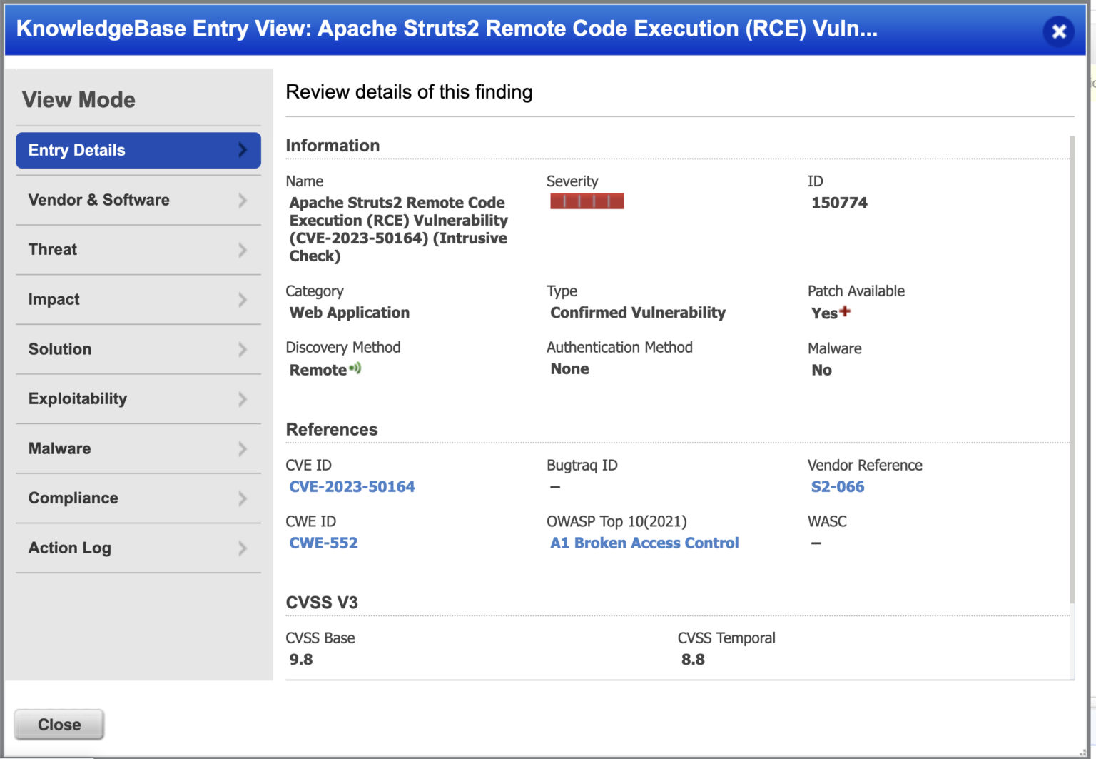 Apache Struts 2 Security Flaw CVE-2023-50164 | Qualys