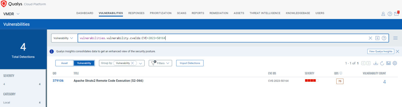 Detect and Manage the Risk of Apache Struts (CVE-2023-50164) Comprehensively | Qualys Security Blog