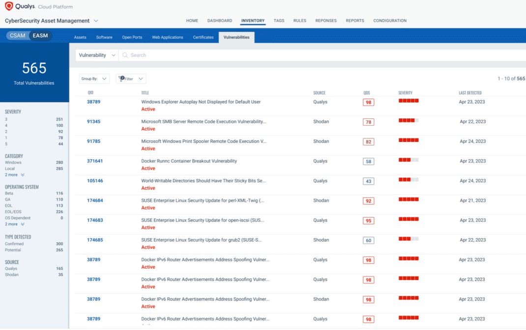 Cybersecurity Asset Management 3.0: Expanded Features | Qualys