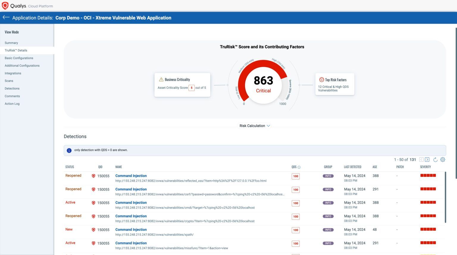 Measuring, Communicating, and Eliminating Risk With TruRisk™ in Qualys Web Application Scanning ...