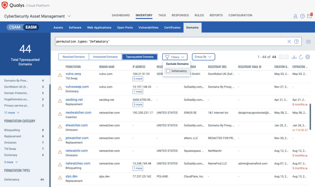 Qualys Adds Threat Intelligence for Typosquatting and Defamatory ...