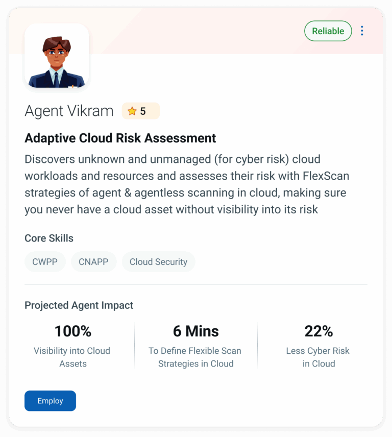 Adaptive Cloud Risk Assessment with the Agentic AI Agent Vikram