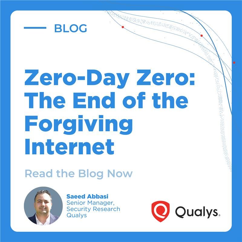 Zero-Day Zero: The AI Attack That Just Ended the Era of the Forgiving Internet | Qualys