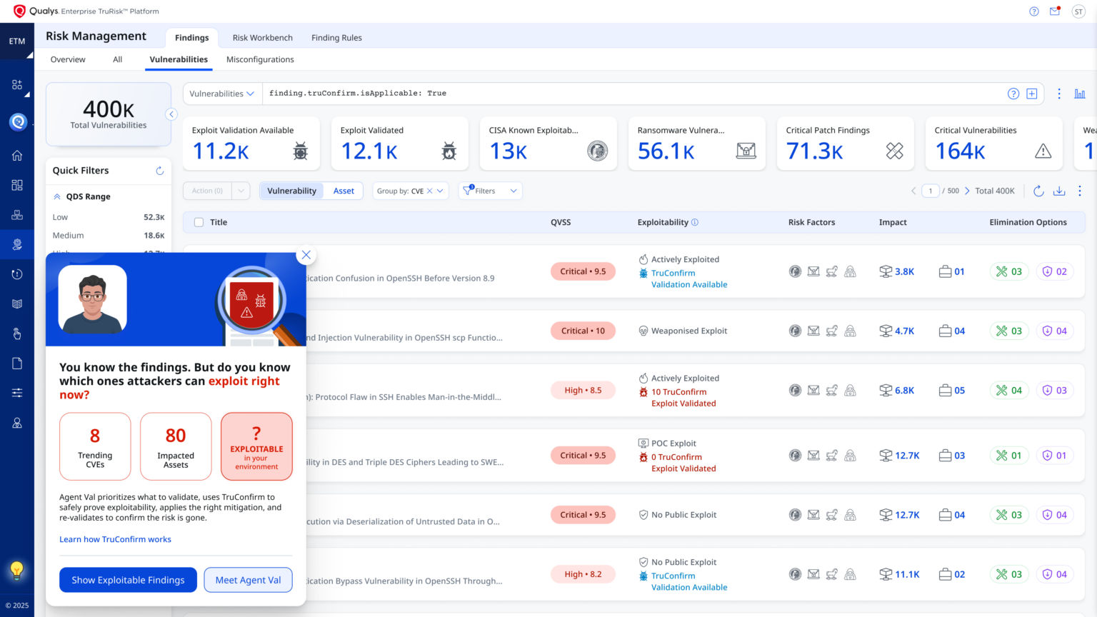 Agent Val Qualys: Exploitability Validation at Machine Speed 2026 | Qualys