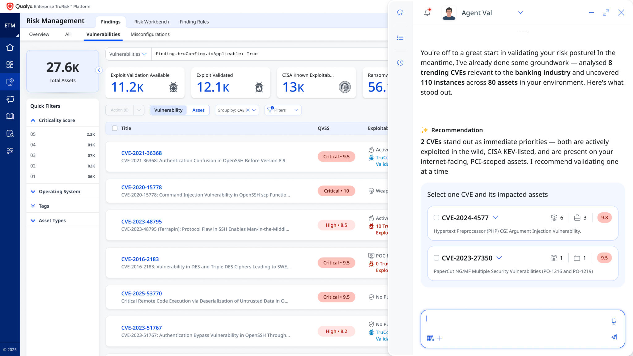 Agent Val Qualys: Exploitability Validation at Machine Speed 2026 | Qualys