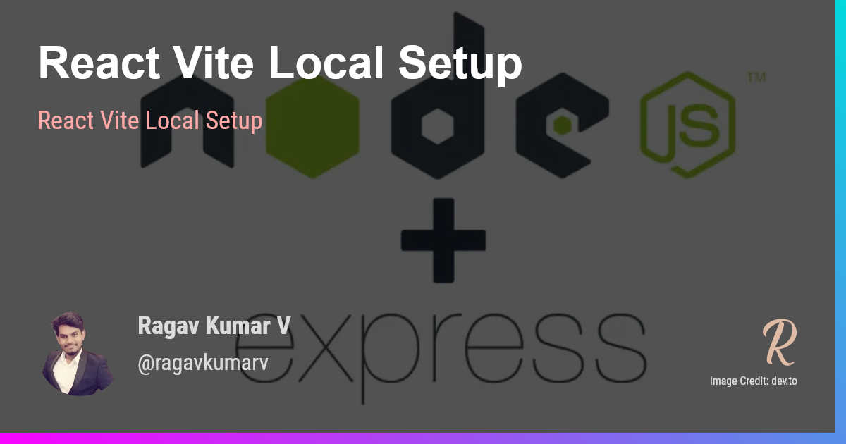React Local Setup With Vite React Local Setup With Vite