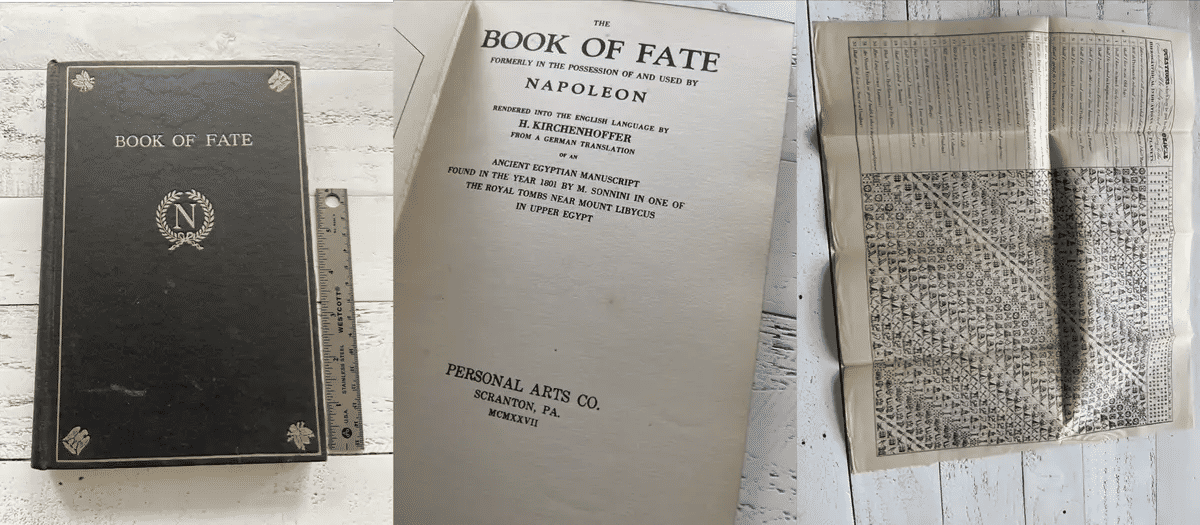 The Book of Fate – 1927 Napoleon Edition with Chart