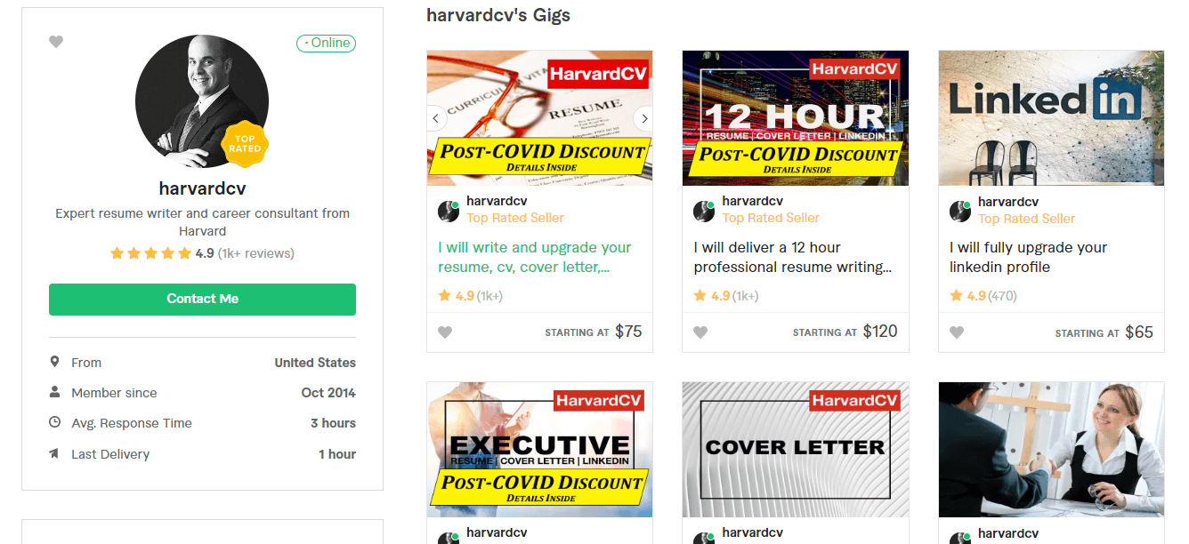 harvardcv-fiverr-resume-service-my-honest-review-in-2023