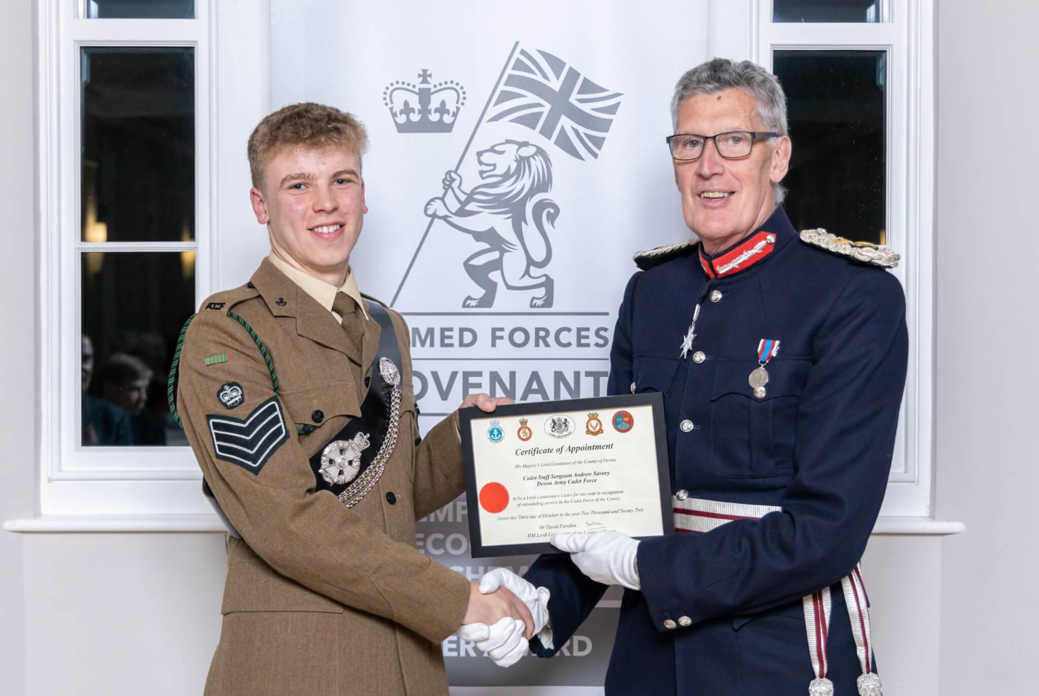 Andrew Appointed Lord-Lieutenant Cadet for Services to CCF - West ...
