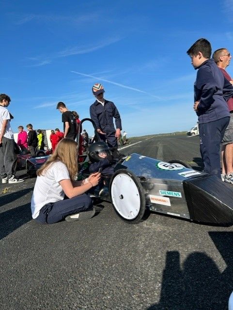 The First Greenpower Car Race of the 2023 Season - West Buckland School