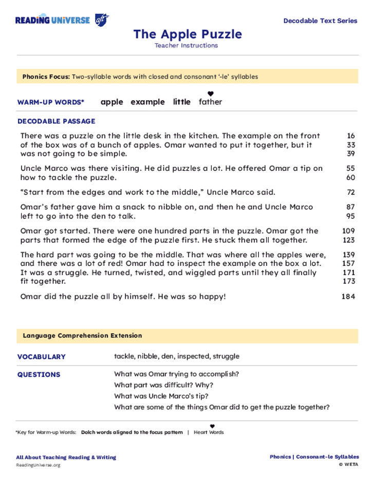 Phonics | Reading Universe