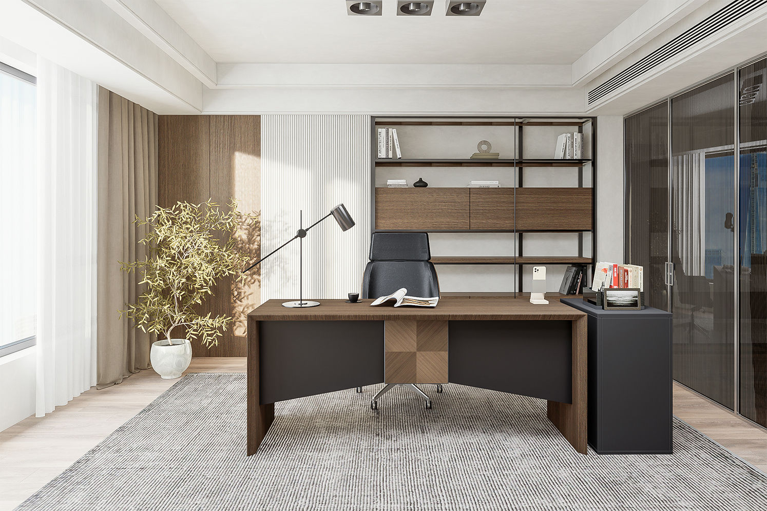 Thuê Director Desk Basic Combo | Remospace