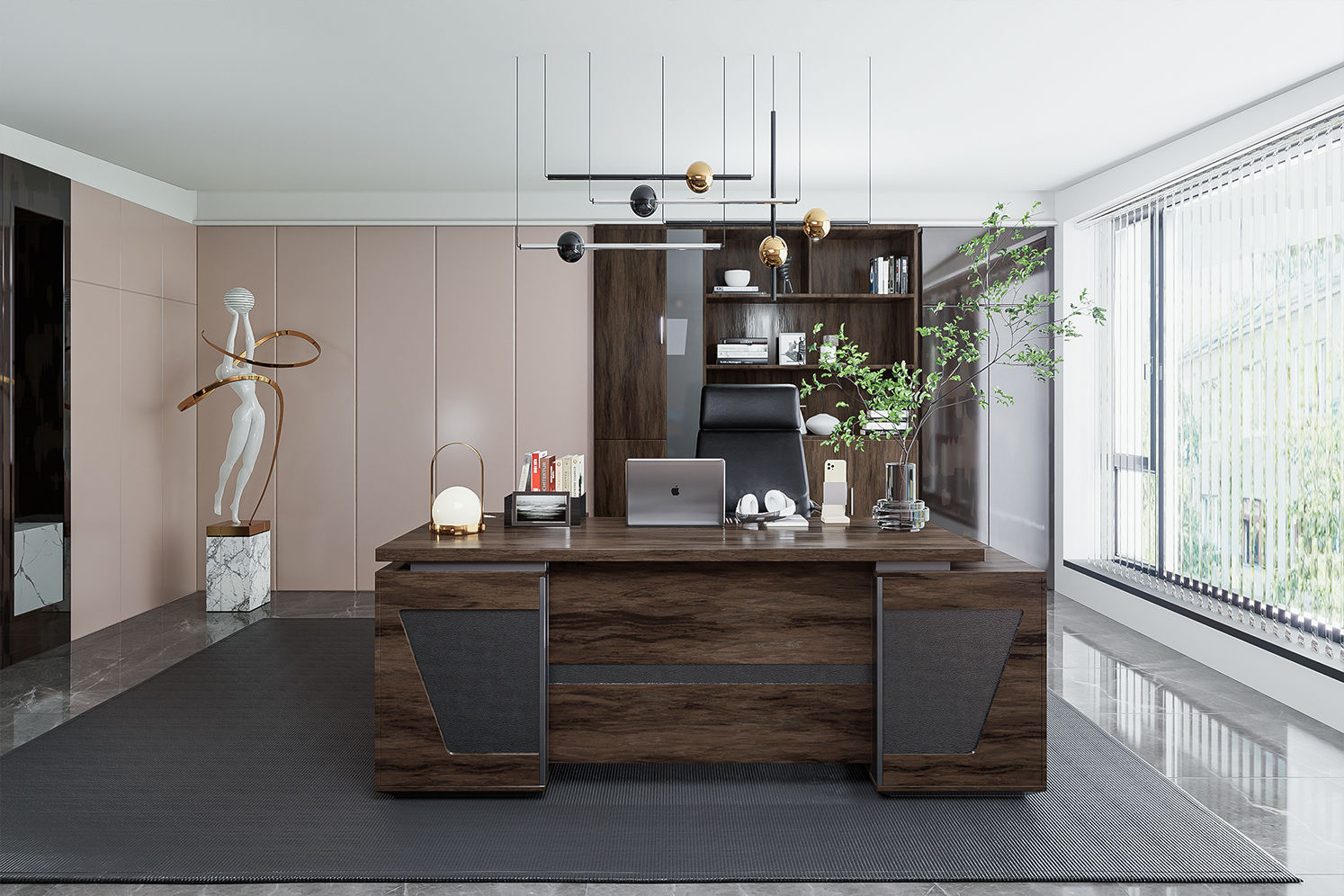 Thuê Director Desk VIP Combo | Remospace