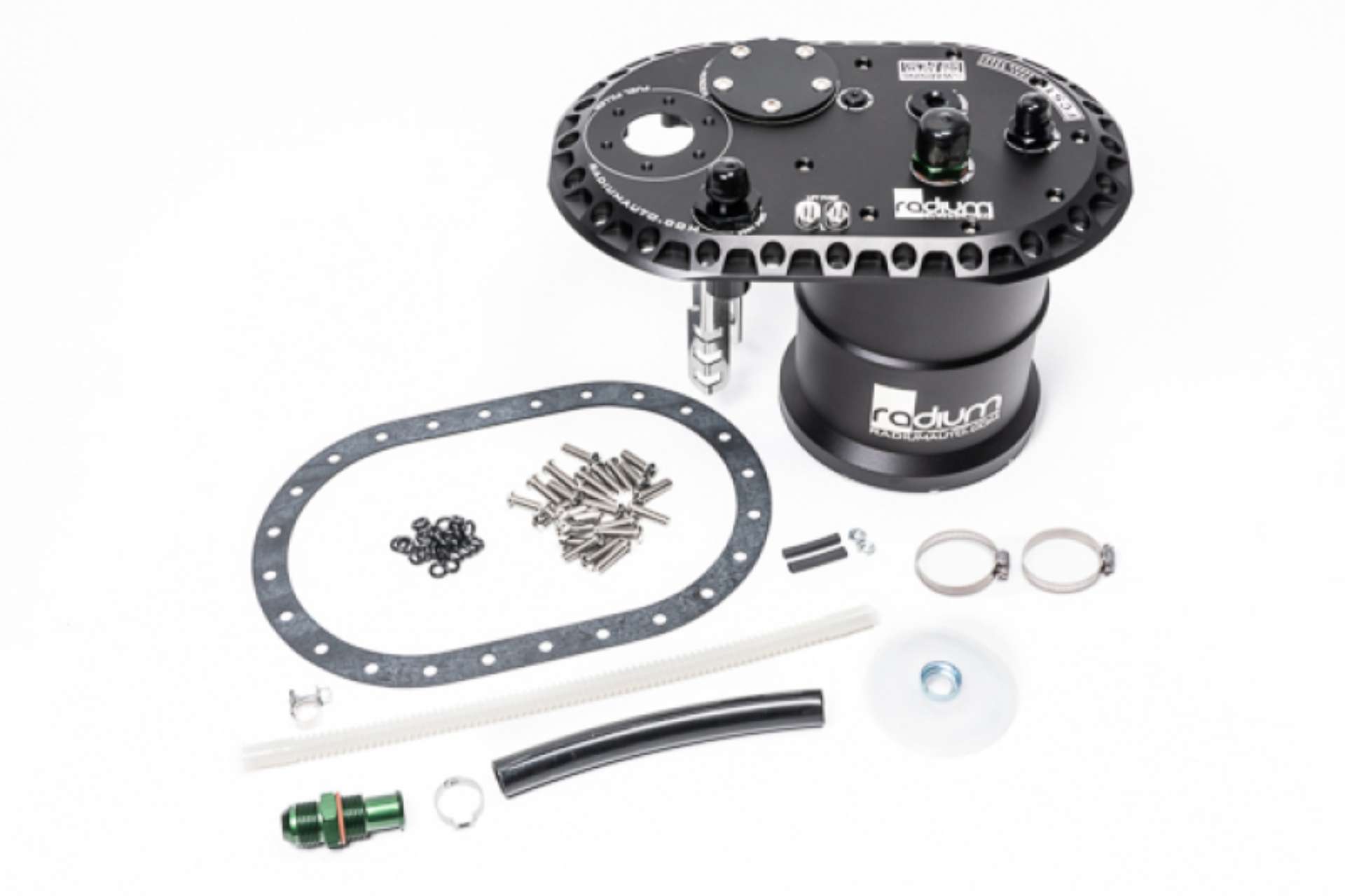 Parts Legion. Radium Engineering Fuel Cell Surge Tank External Pumps