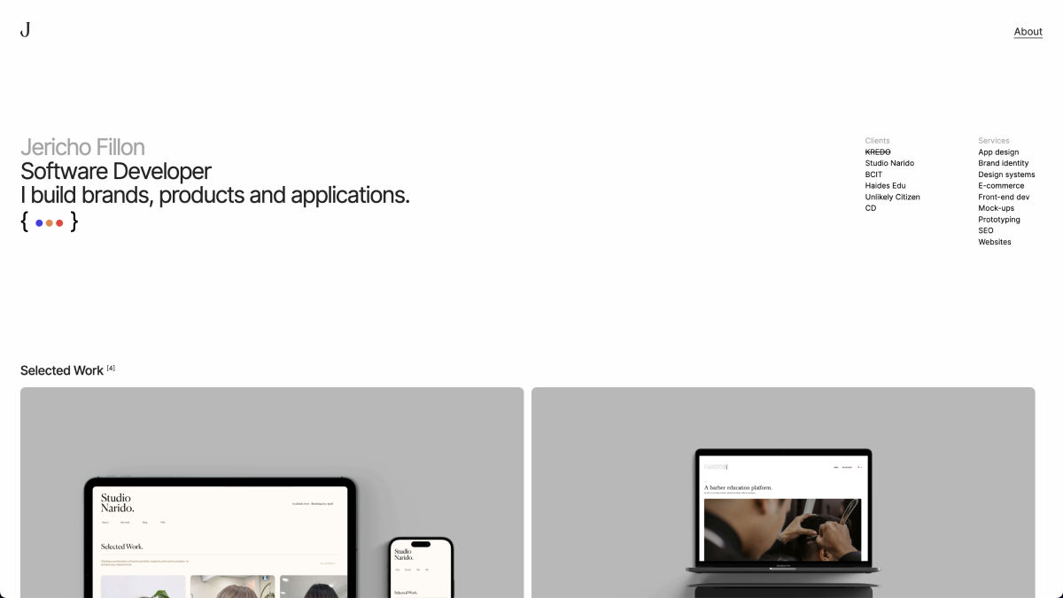 Jericho Fillon | Web Developer & Designer based in Vancouver, B.C.