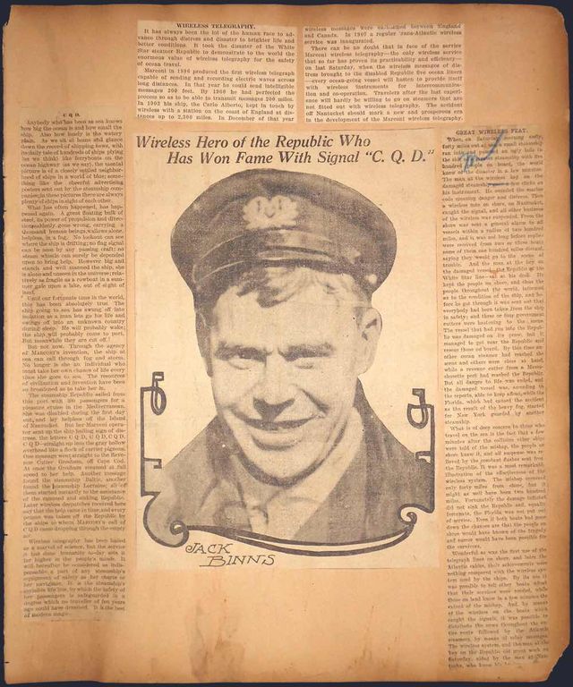 Historical News Coverage of the Sinking of the RMS Republic