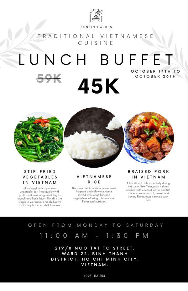 Lunch Buffet - Multi-course meal with home-cooked taste - KunKin Suite ...
