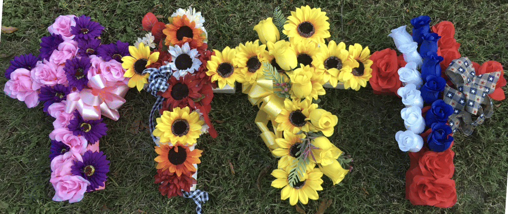 DIY Cross Arrangement