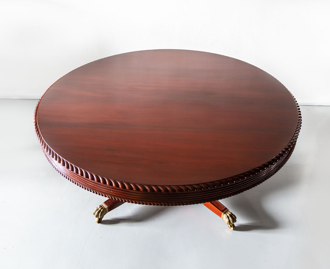 Antique British Colonial Mahogany Dining Table - The Past Perfect ...