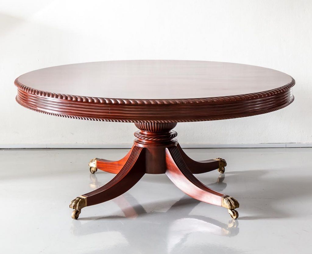 Antique British Colonial Mahogany Dining Table - The Past Perfect ...