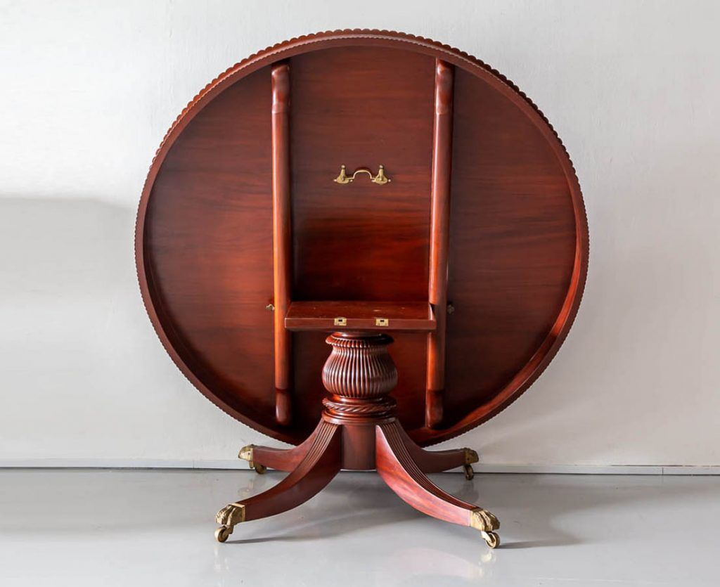 Antique British Colonial Mahogany Dining Table - The Past Perfect ...