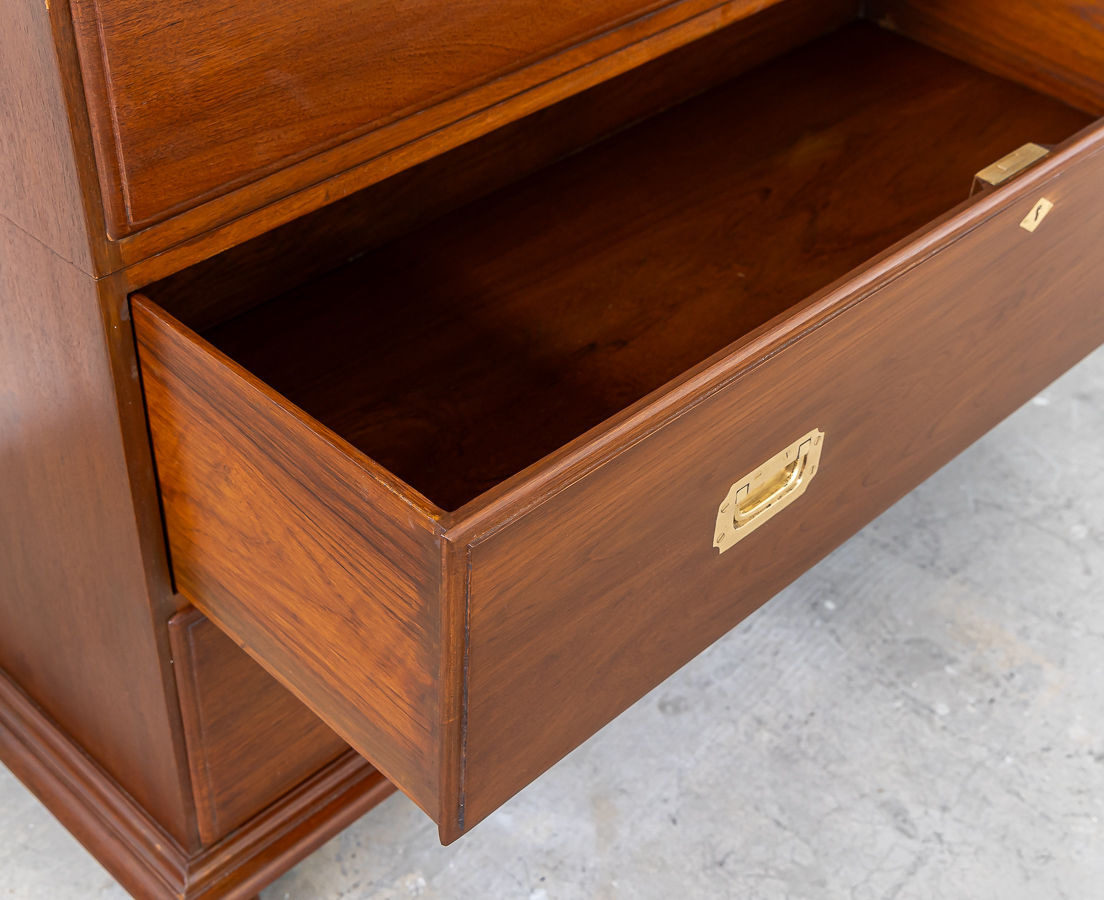 British Colonial Campaign Chest of Drawers – Teakwood Design