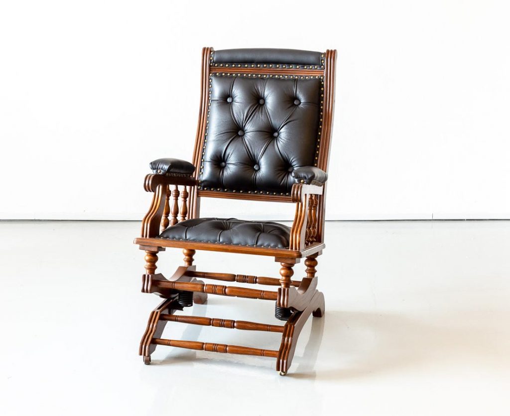 Anglo-Indian Teakwood Rocking Chair - The Past Perfect Collection