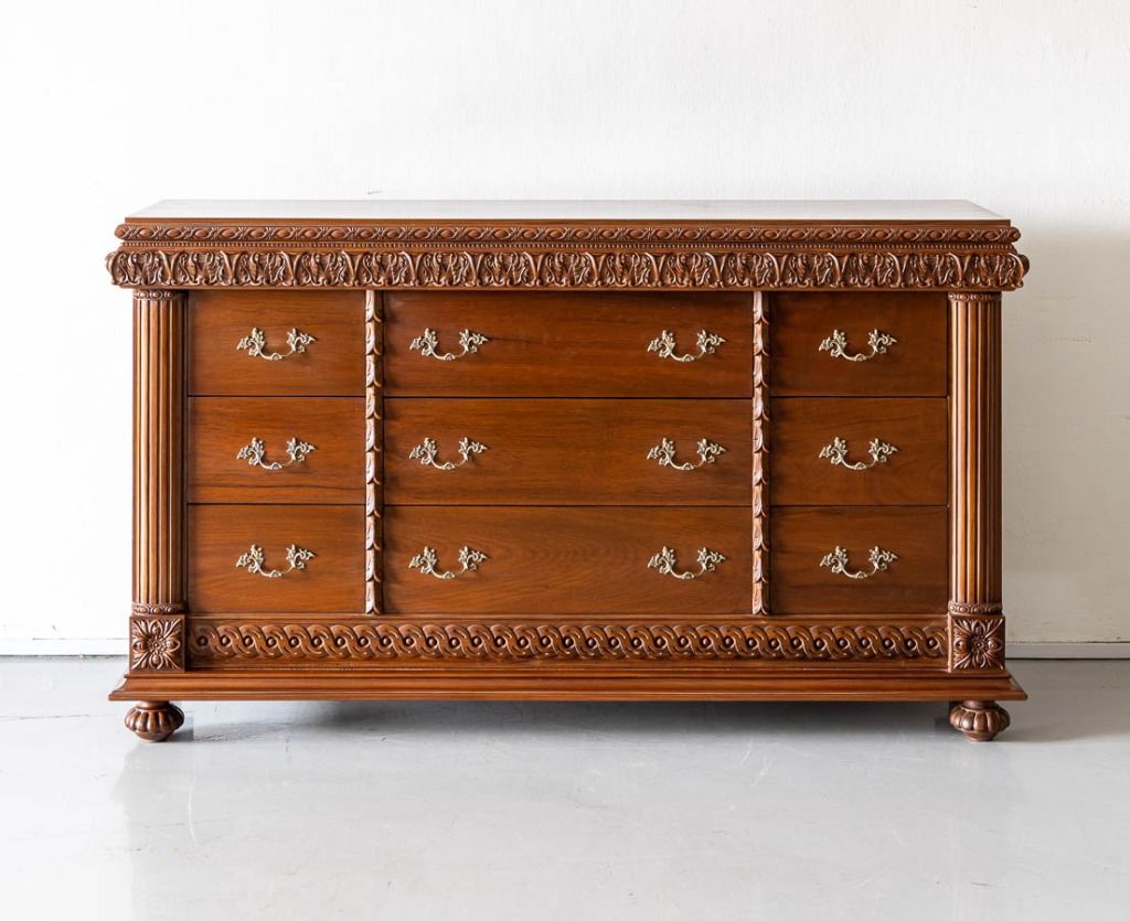 British Colonial Teakwood Sideboard - The Past Perfect Collection