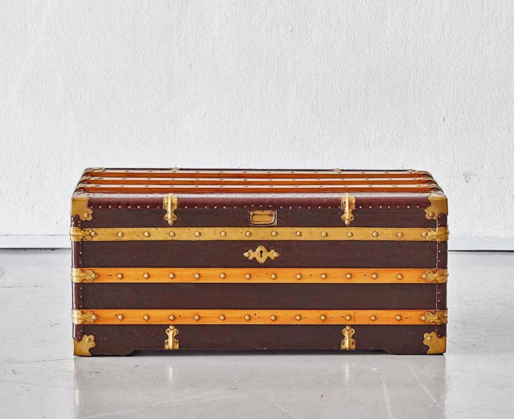 Antique British Colonial Suitcase - The Past Perfect Collection