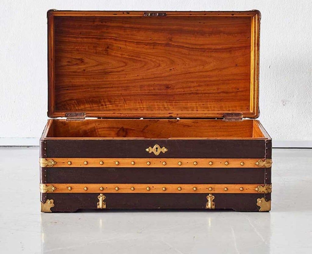Antique British Colonial Suitcase - The Past Perfect Collection